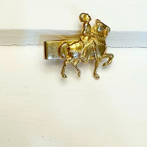 Hickok | Accessories | Vintage Knight On Horse Tie Clip Figural ...